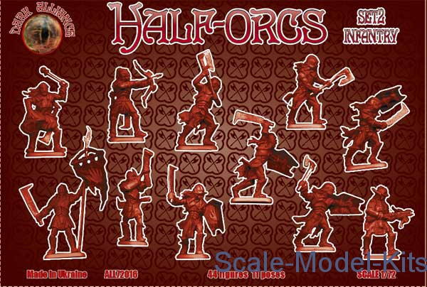 Half-Orgs. Infantry, set 2-Alliance plastic scale model kit in 1:72 ...
