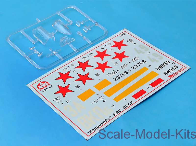 Hawker 'Hurricane' Mk.1 Soviet AF fighter-ARK Models plastic scale ...