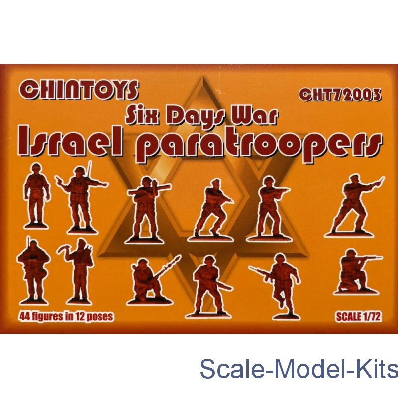 Chintoys - Israel paratroopers. Six Days War - plastic scale model kit ...