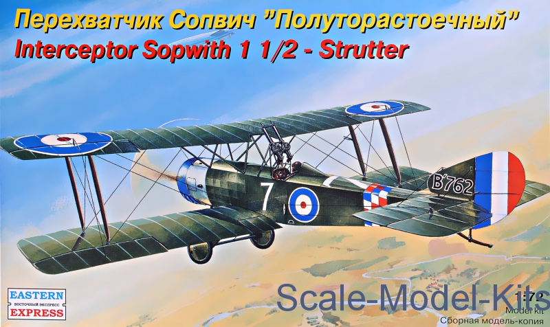 Sopwith 1Ѕ Strutter fighter-Eastern Express plastic scale model kit in ...