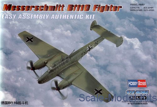 Hobby Boss - Messerschmitt Bf 110 Fighter - plastic scale model kit in ...
