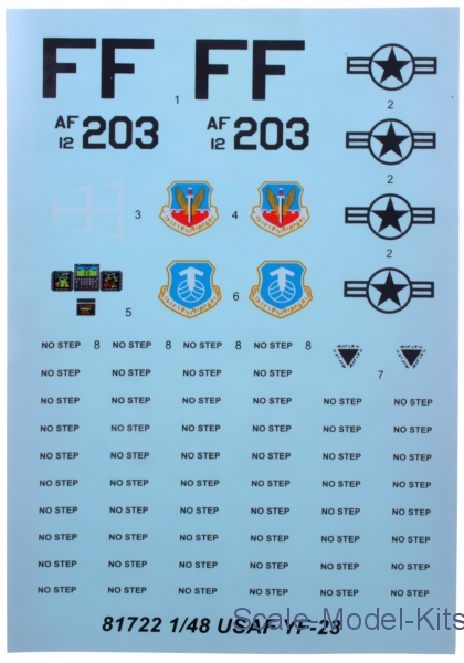 Hobby Boss - US YF-23 Prototype - plastic scale model kit in 1:48 scale ...