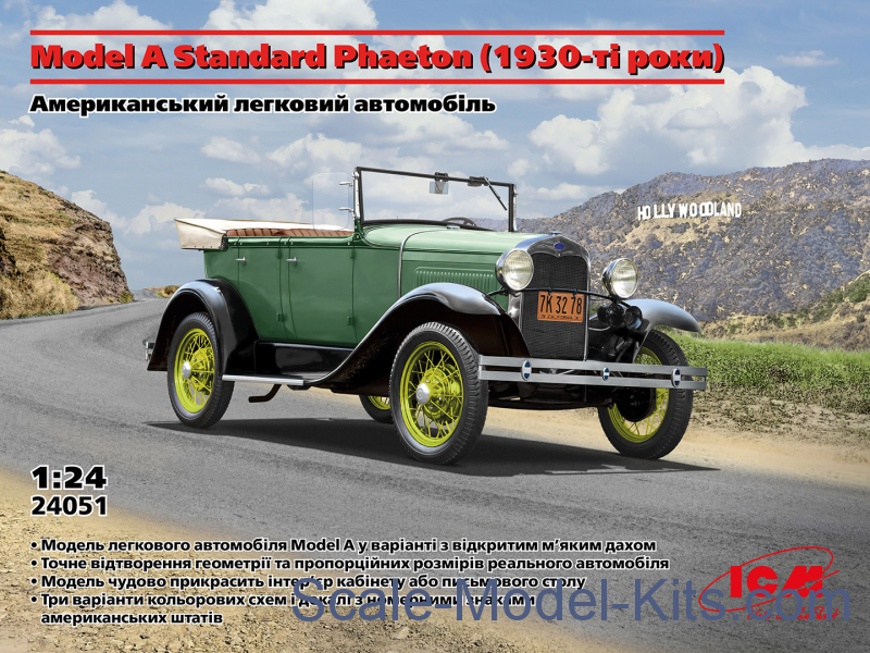 Model A Standard Phaeton (1930s) American Passenger Car-ICM plastic ...