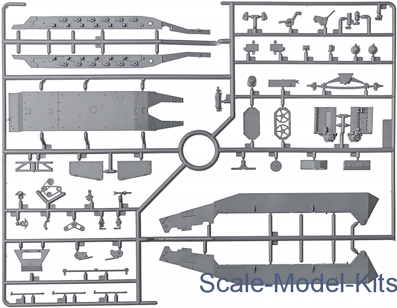 Sd.Kfz.251/6 Ausf.A (with crew)-ICM plastic scale model kit in 1:35 ...