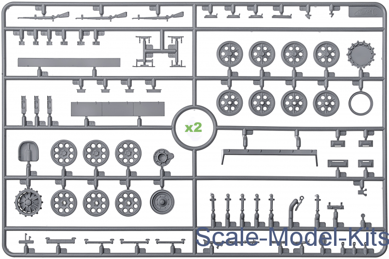 Sd.Kfz.251/6 Ausf.A (with crew)-ICM plastic scale model kit in 1:35 ...