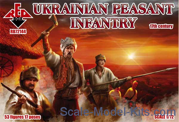 Ukrainian Peasant infantry. 17th century-Red Box plastic scale model ...