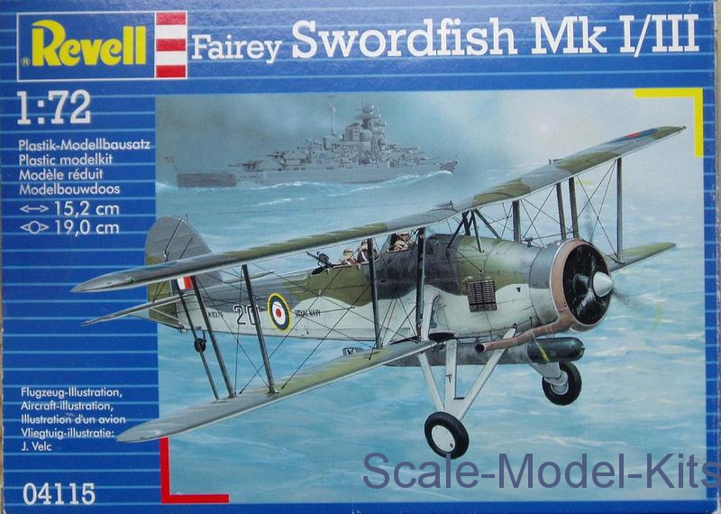 Revell - Fairey Swordfish Mk.I/III - plastic scale model kit in 1:72 ...