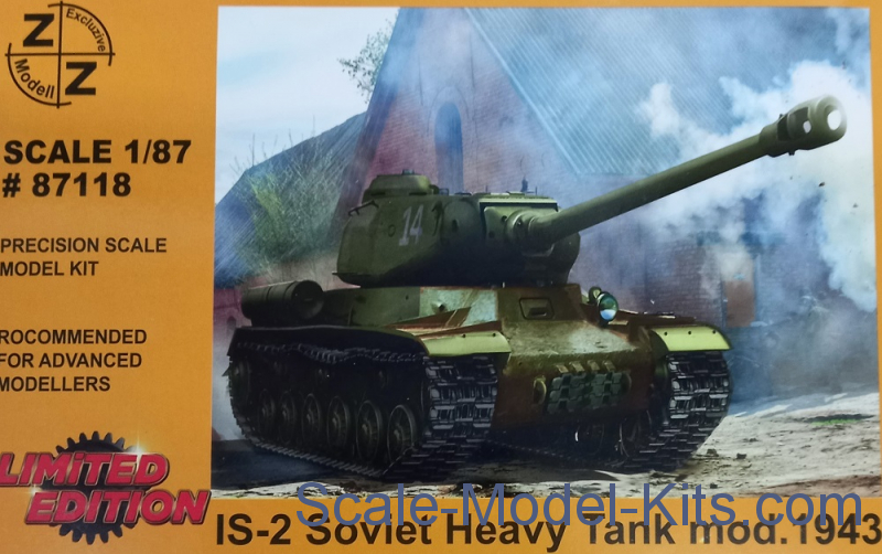 IS-2 Soviet heavy tank, mod. 1943-ZZ Modell plastic scale model kit in ...